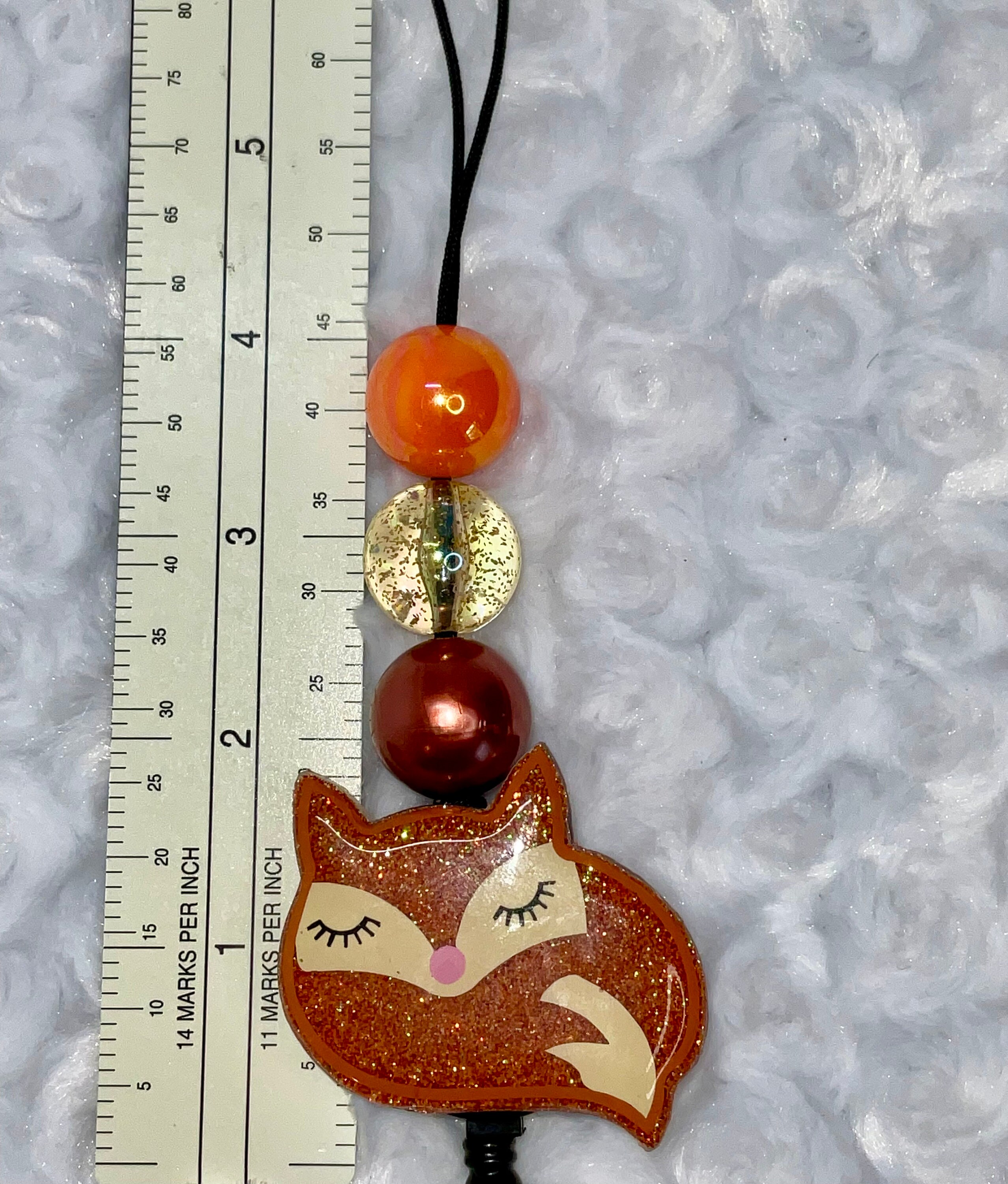 Sleeping Fox Lanyard, Teacher Lanyard With Badge Holder, Teacher ...