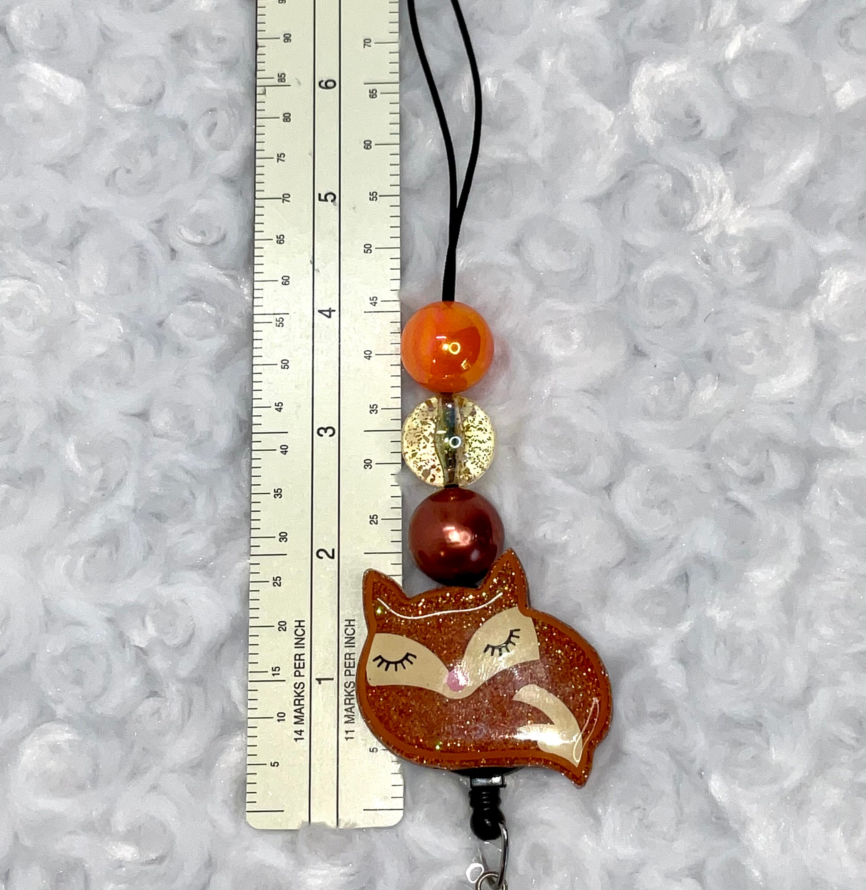 Sleeping Fox Lanyard, Teacher Lanyard With Badge Holder, Teacher ...