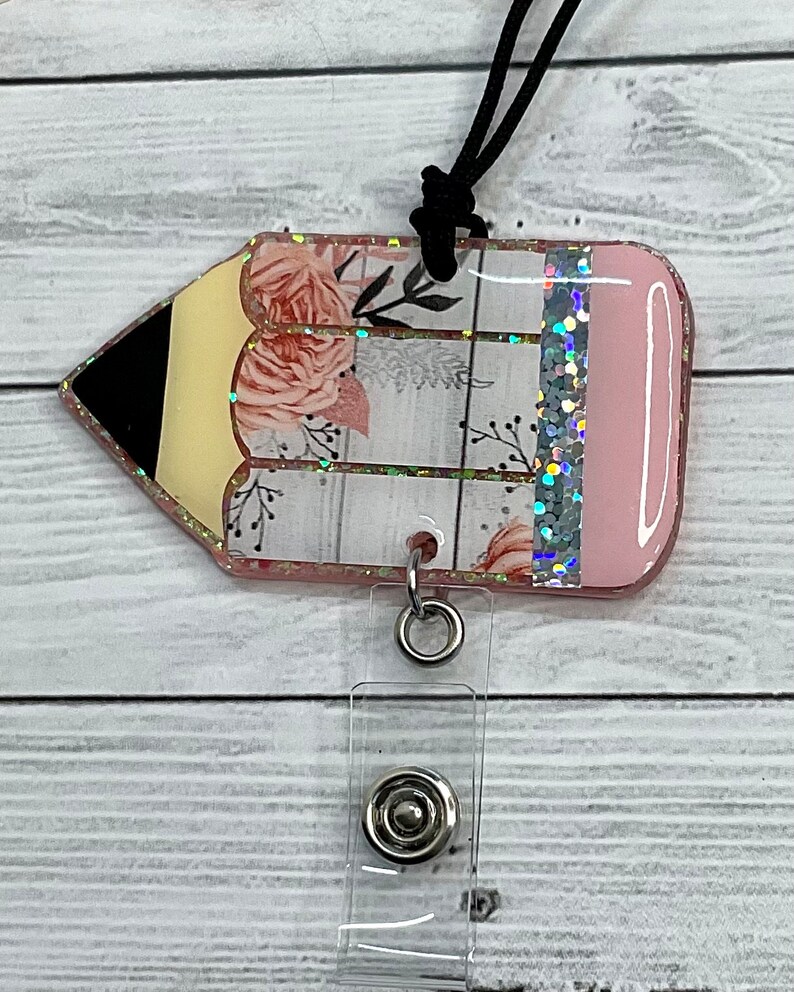 Beaded Teacher Lanyard With Name, Teacher Pencil Lanyard, Teacher ...