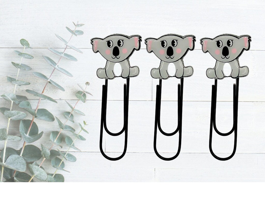 Koala Bookmark Under 15, Jumbo Paperclip, Gift for Book Lover, Planner ...
