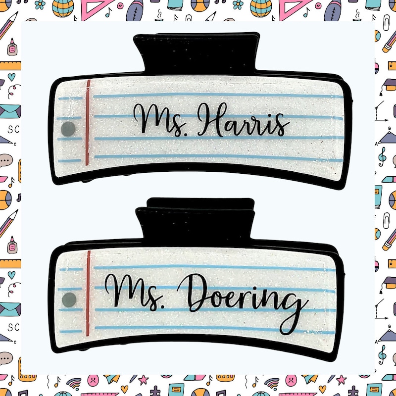 Teacher Paper Clip Personalized - Etsy