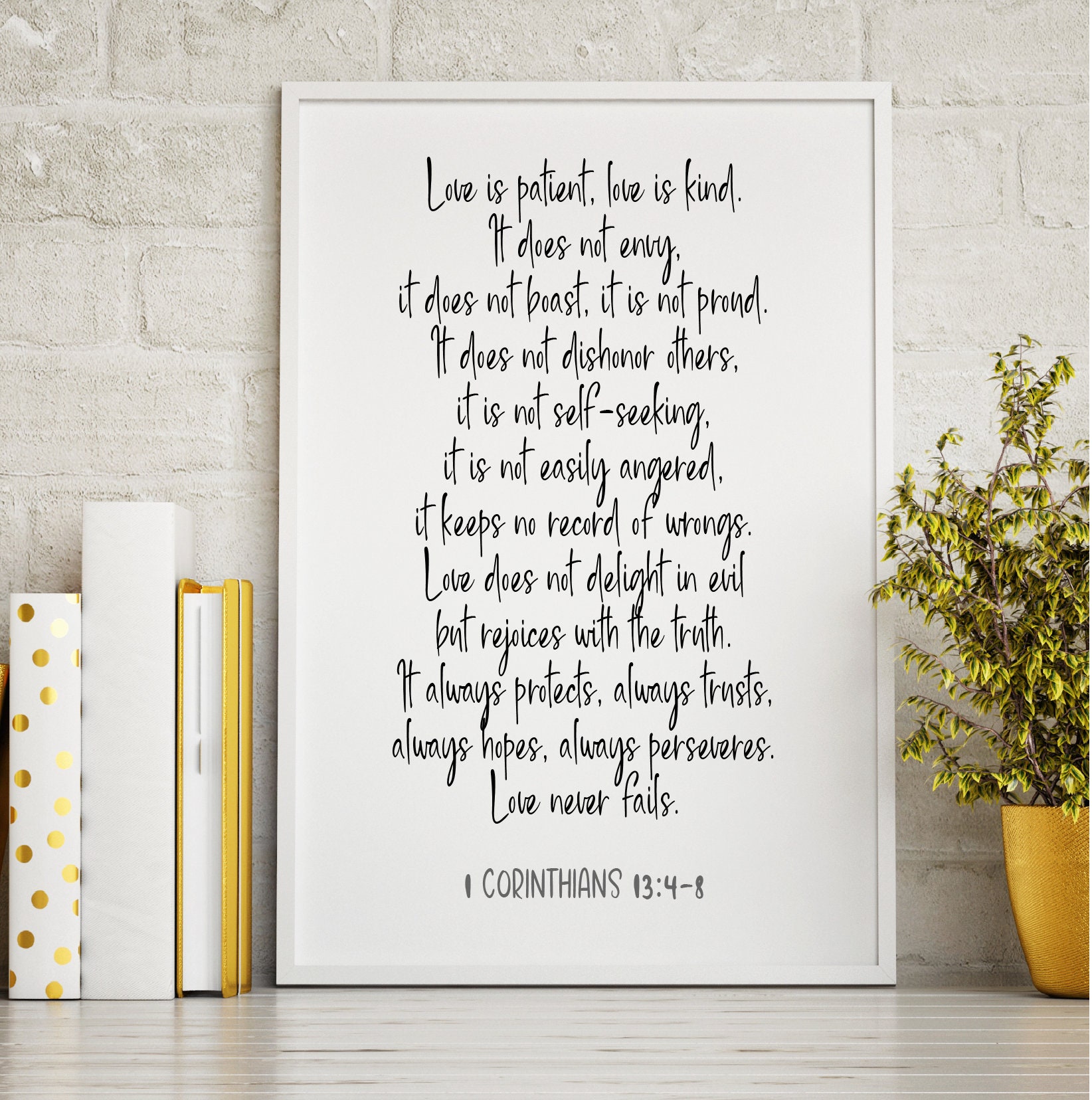 Love is Patient Love is Kind Love Never Fails 1 Corinthians 13:4-8 ...