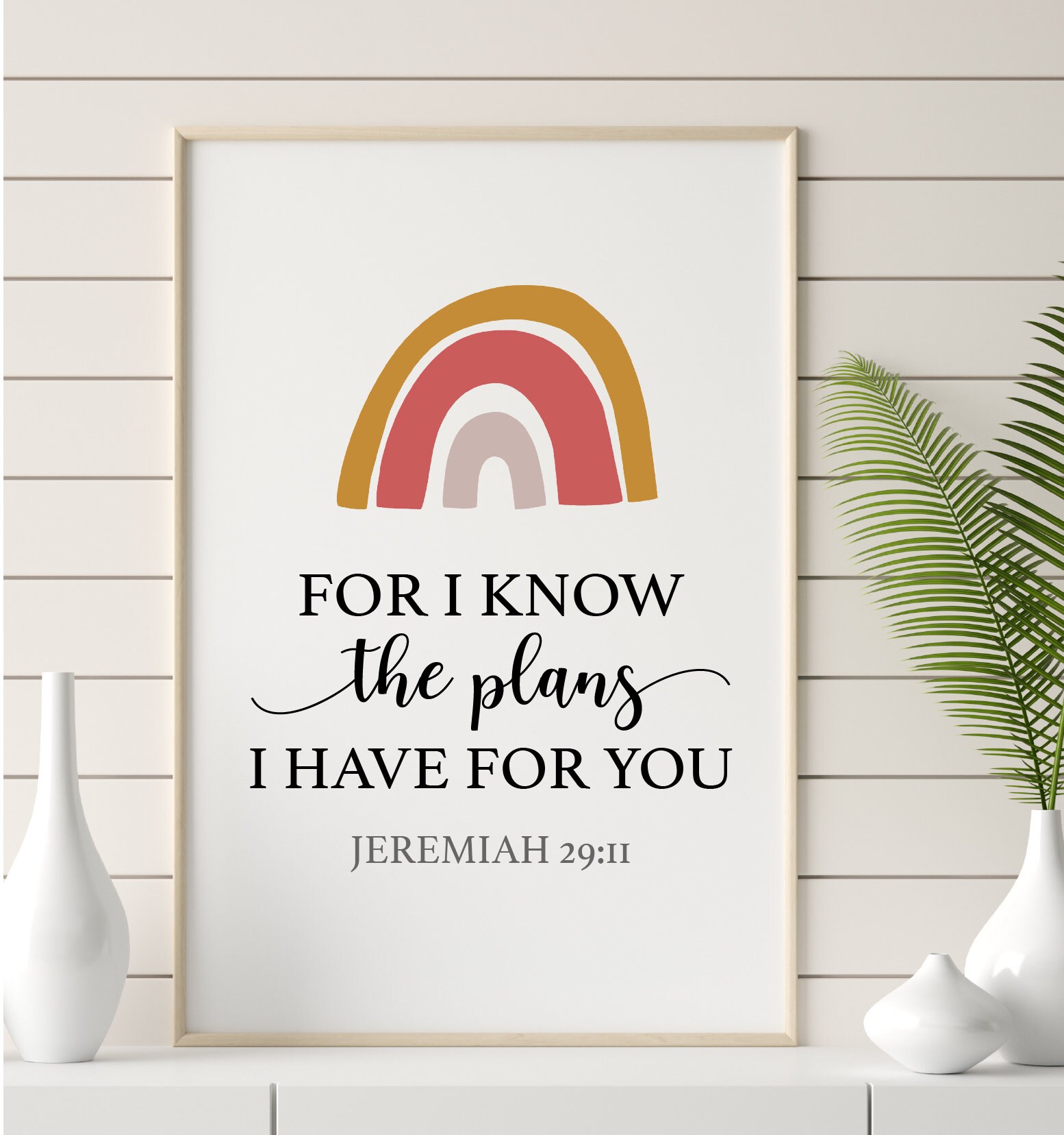 For I Know the Plans I Have for You Jeremiah 29:11 Christian Gift ...