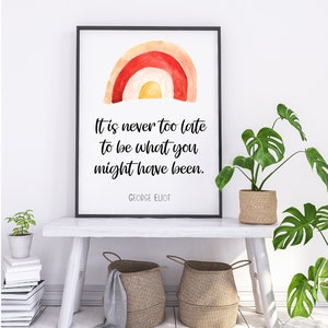 It is Never Too Late to Be What You Might Have Been | George Eliot ...