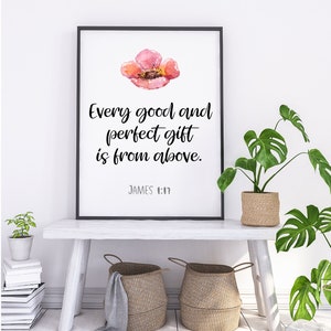 Every Good and Perfect Gift is From Above | James 1:17 | Christian Gift ...