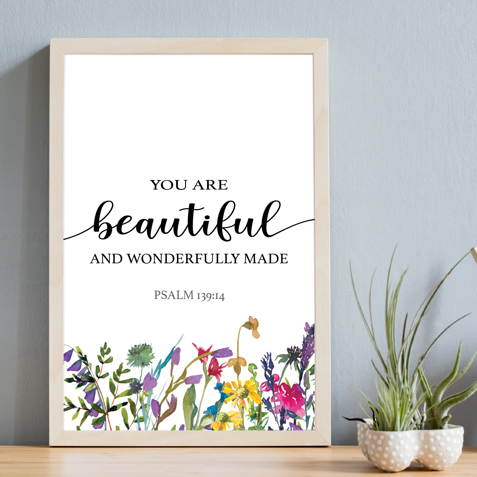 You Are Beautiful and Wonderfully Made | Psalm 139:14 | Christian Gift ...