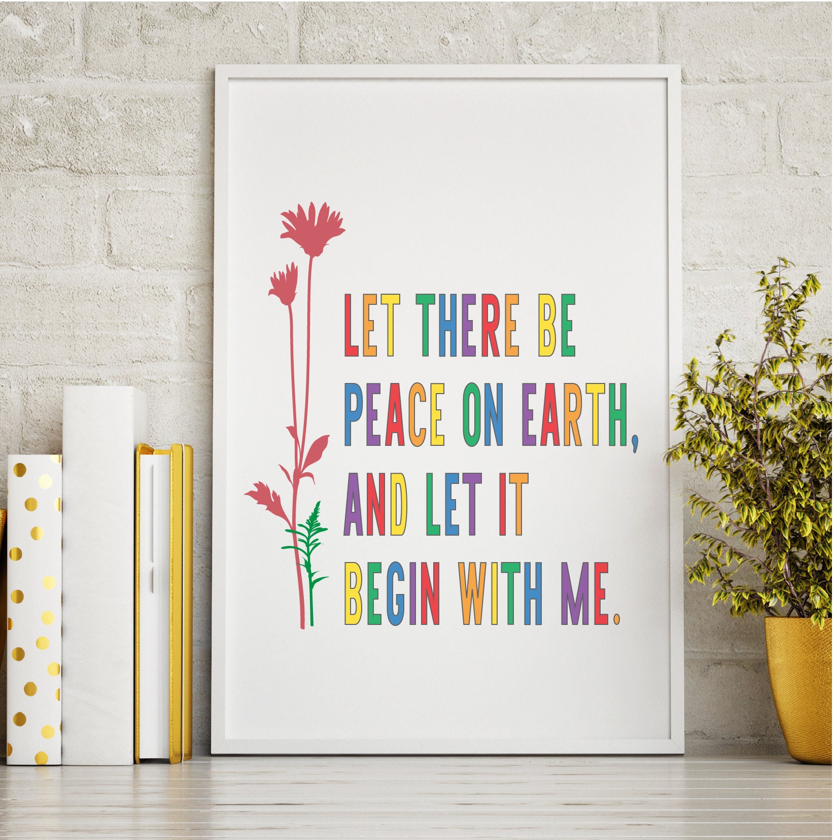 Let There Be Peace on Earth and Let It Begin With Me | Printable ...