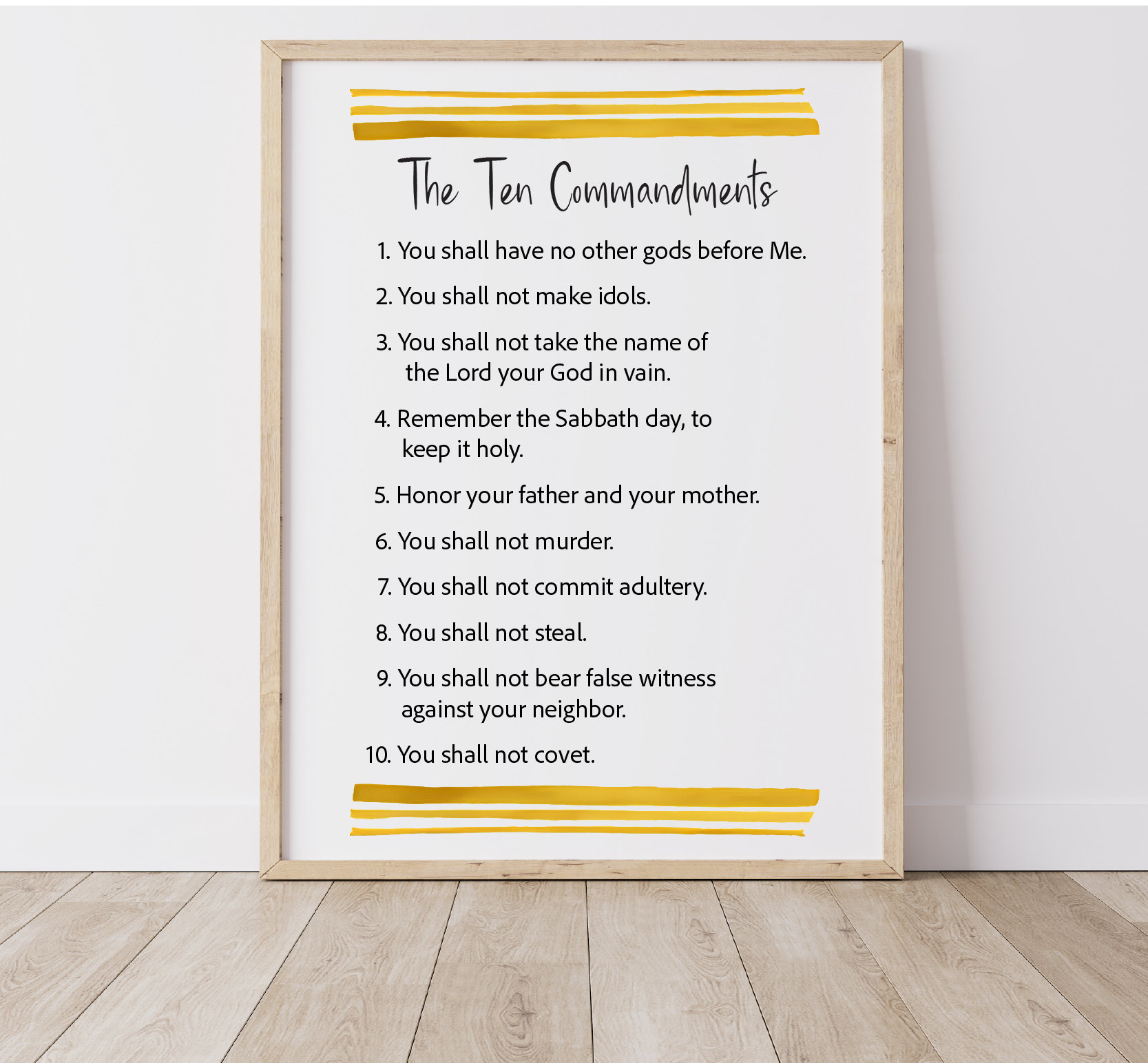 10 Commandments Ten Commandments Exodus 20:1-17 Christian Gift ...