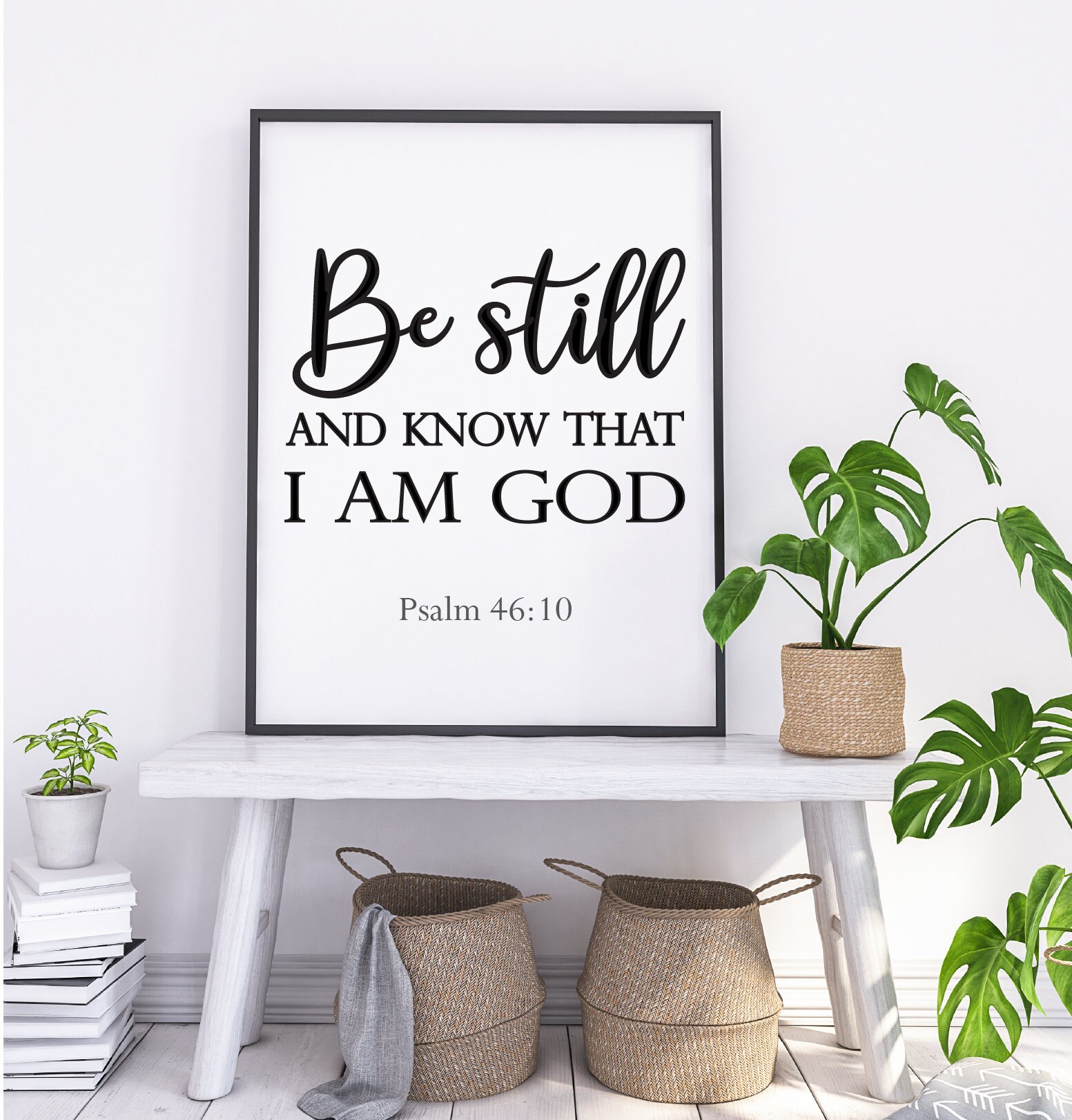 Be Still and Know | Psalm 46:10 | Christian Gift | Christian Wall Art ...