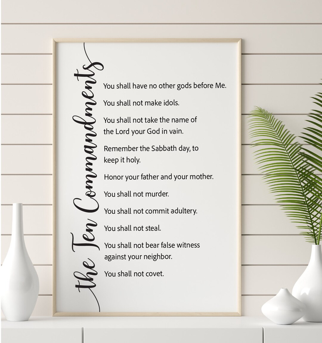 10 Commandments | Ten Commandments | Exodus 20:1-17 | Christian Gift ...