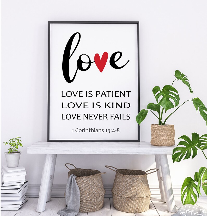 Love is Patient Love is Kind Love Never Fails | 1 Corinthians 13:4,7 ...