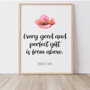 Every Good and Perfect Gift is From Above | James 1:17 | Christian Gift ...