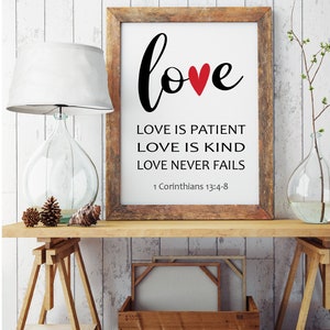 Love is Patient Love is Kind Love Never Fails | 1 Corinthians 13:4,7 ...