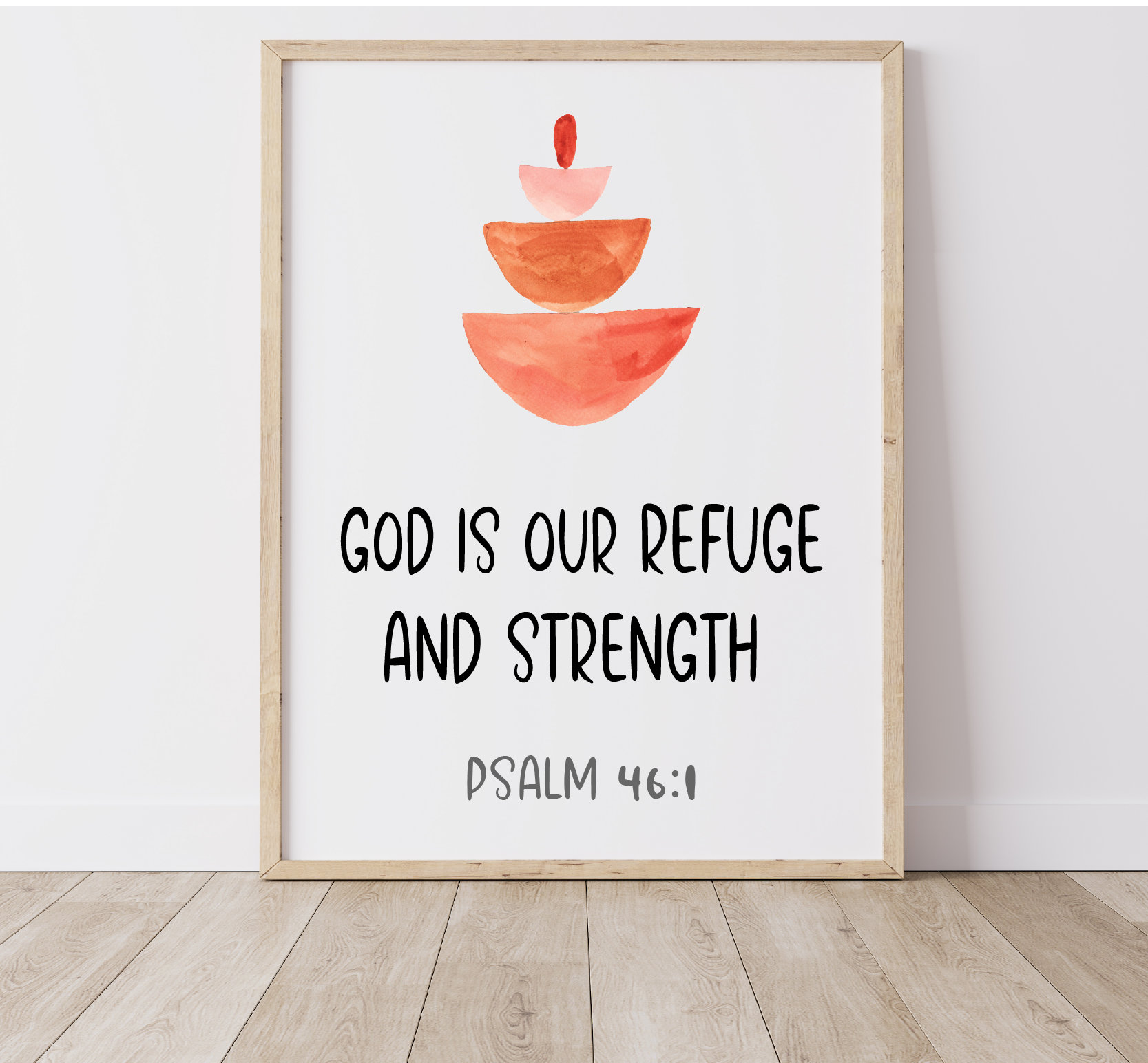 Christian Art God is Our Refuge and Strength Psalm 46:1 - Etsy