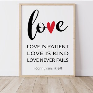 Love is Patient Love is Kind Love Never Fails | 1 Corinthians 13:4,7 ...