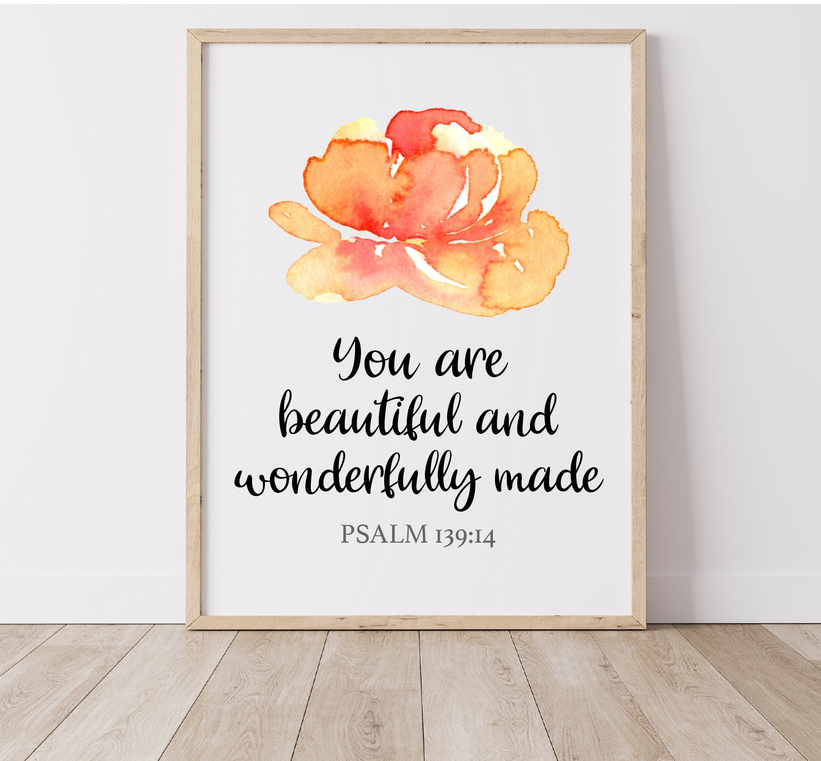 You Are Beautiful and Wonderfully Made | Psalm 139:14 | Christian Gift ...