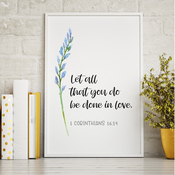 1 Corinthians 16 14 - Etsy