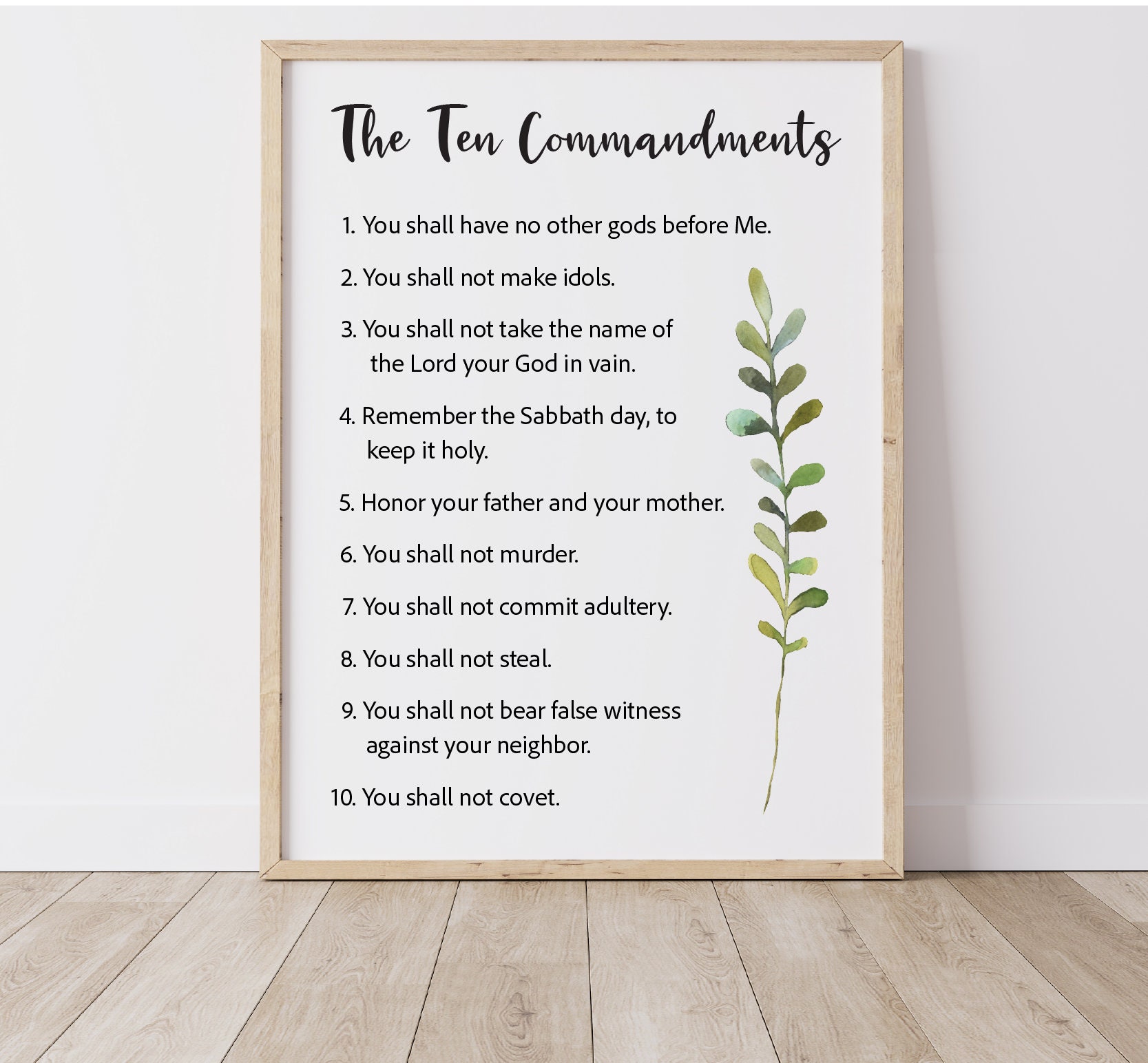 10 Commandments | Ten Commandments | Exodus 20:1-17 | Christian Gift ...