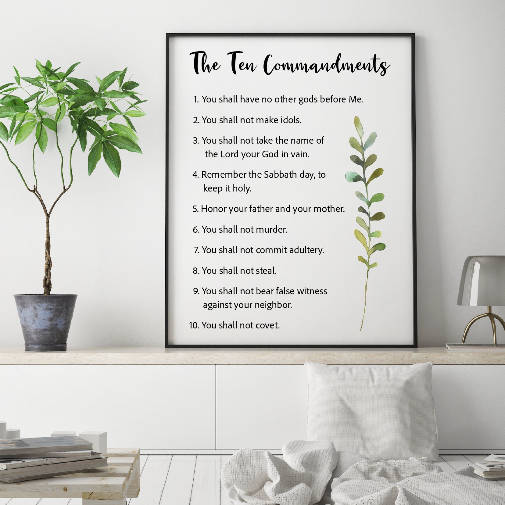 10 Commandments | Ten Commandments | Exodus 20:1-17 | Christian Gift ...