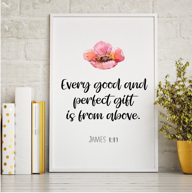 Every Good and Perfect Gift is From Above | James 1:17 | Christian Gift ...