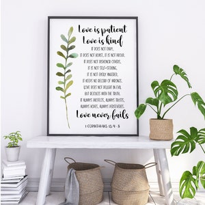 Love is Patient Love is Kind Love Never Fails | 1 Corinthians 13:4,7 ...
