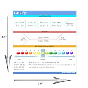 Lab Values Badge for Nurses - Etsy