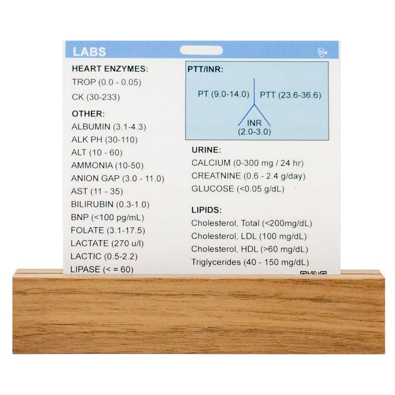Lab Values Badge for Nurses - Etsy