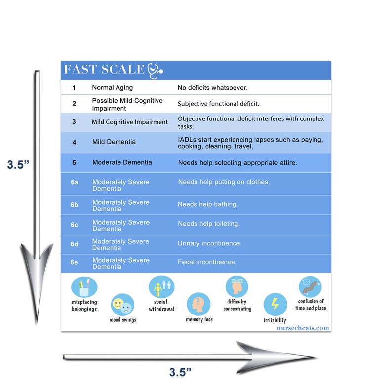 Hospice FAST Scale Badge Companion - Etsy