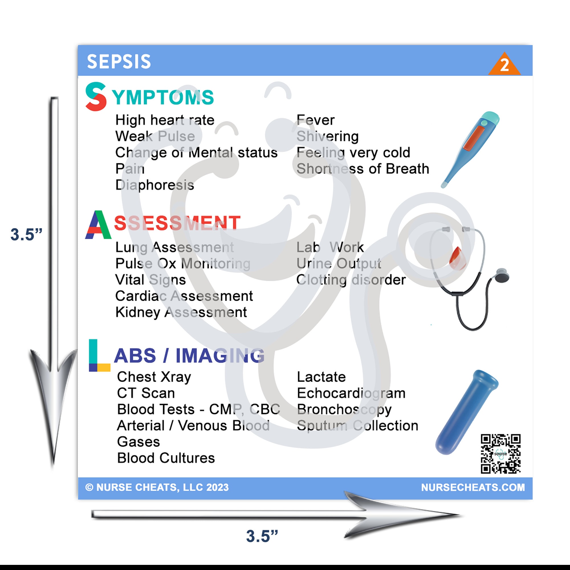 SEPSIS Badge Buddy for Nurses - Etsy