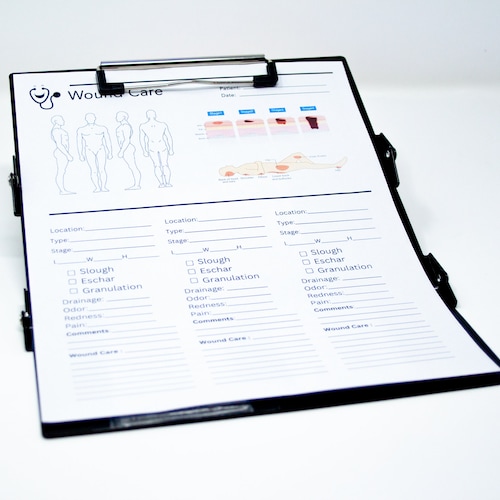 Wound Care Form for Nurses - Etsy