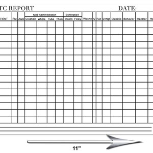 Long Term Care Report Sheet - Etsy