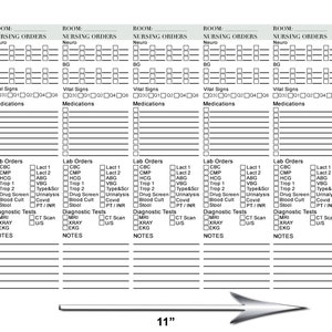 Printable Checklist for Emergency Nurses - Etsy
