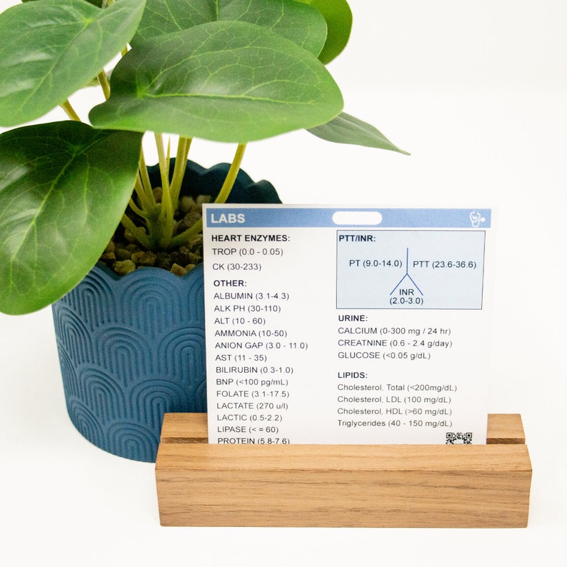 Lab Values Badge for Nurses - Etsy