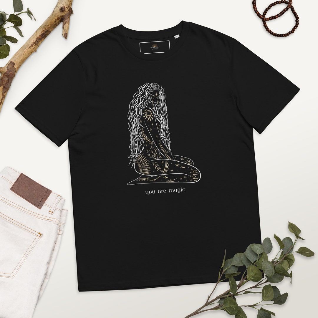 Mystical Enchantress 'you Are Magic' Gold-foil Tee - Etsy