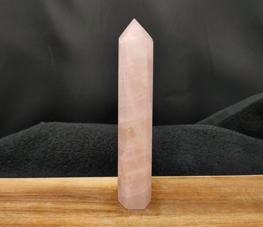 Rose Quartz Tower Rose Quartz Point Pink Crystal Tower Rose Quartz ...