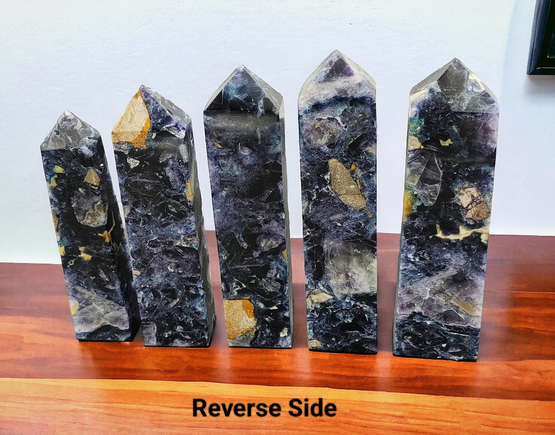 Large Purple Fluorite Tower Large Purple Crystal Tower Purple Crystal ...