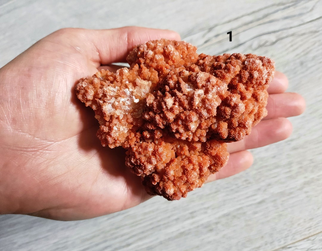 Raw Red Calcite Cluster Raw Red Calcite Specimen Red Crystal Cluster ...
