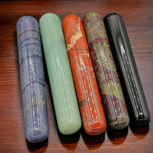 Red Jasper Wand Green Aventurine Wand Black Obsidian Wand Blue ...