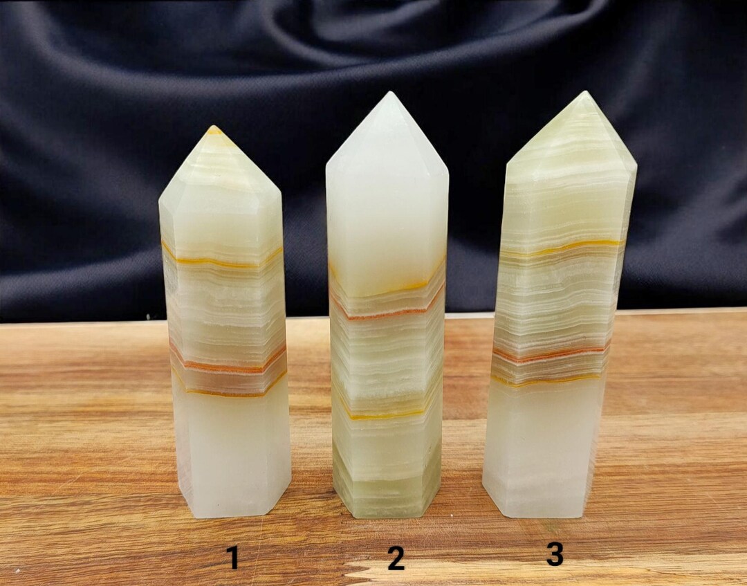 Afghan Jade Tower Afghanistan Jade Tower Yellow Jade Crystal Banded ...