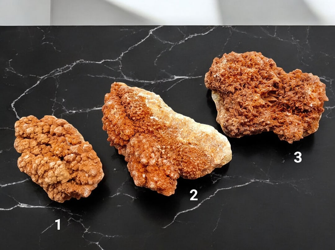 Raw Red Calcite Cluster Raw Red Calcite Specimen Red Crystal Cluster ...