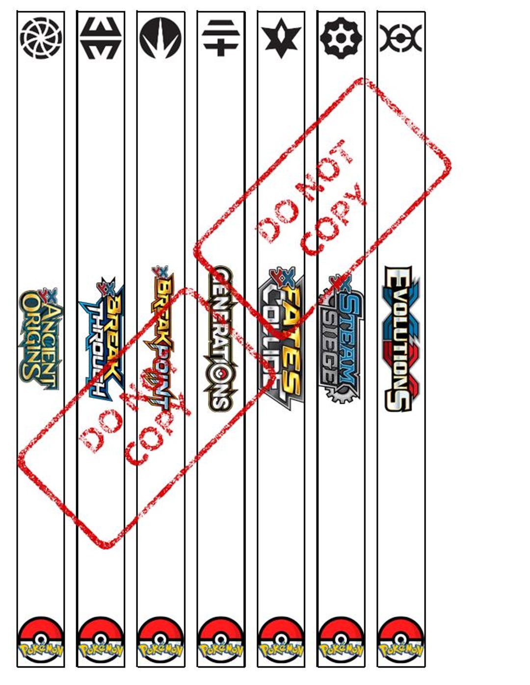 Pokemon Binder Spine - XY 2 - 1/2" and Larger - Etsy