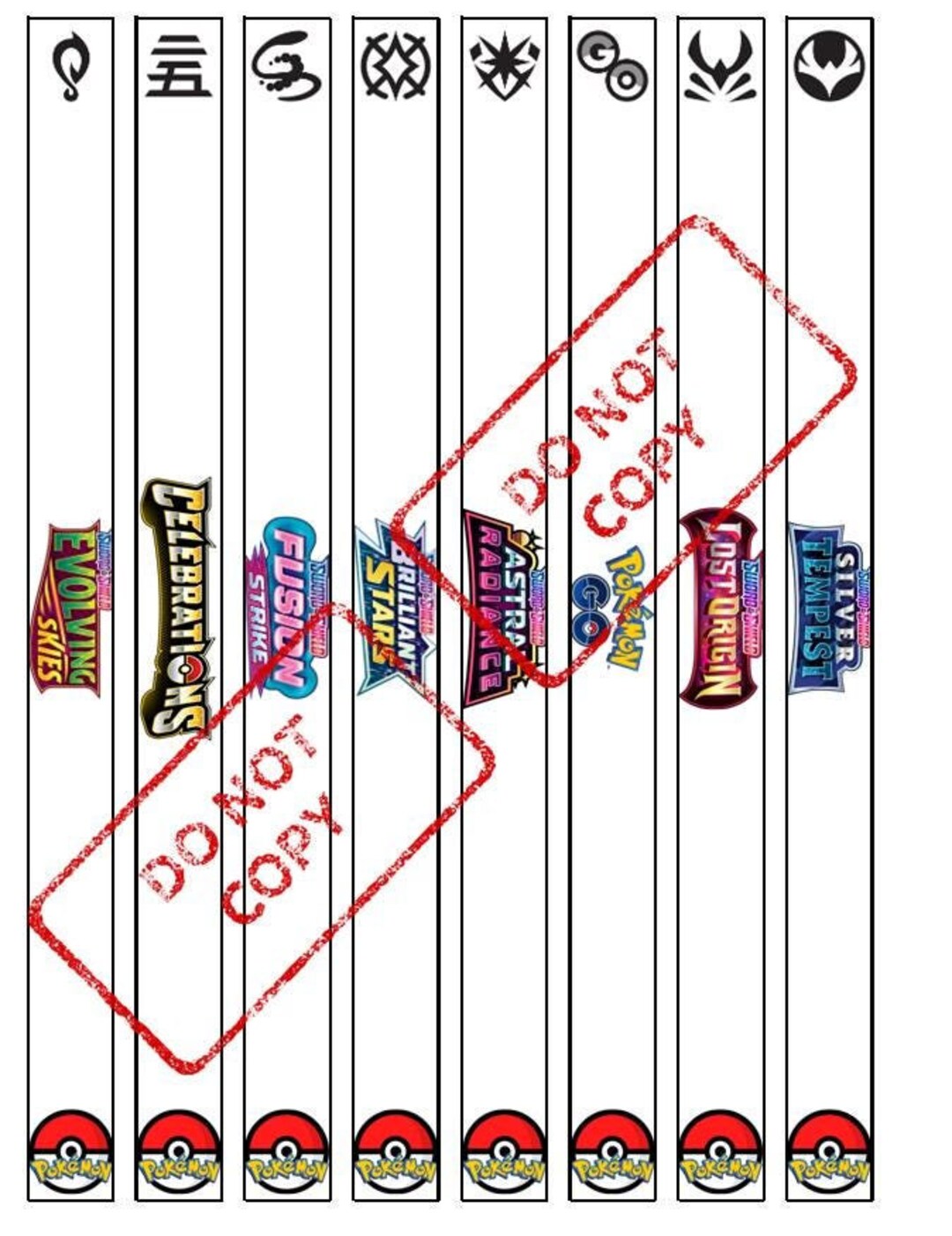 Pokemon Binder Spine - Sword and Shield 2 - 1/2" and Larger - Etsy