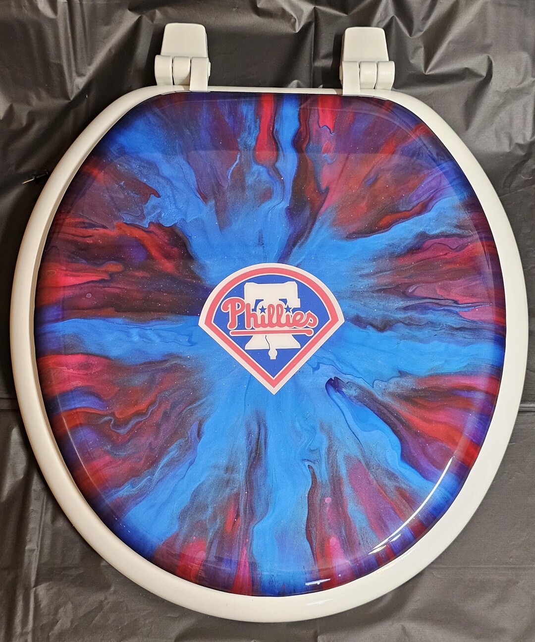 Philadelphia Phillies Glitter Shitter/pretty Potty, Toilet Seat, Fluid ...