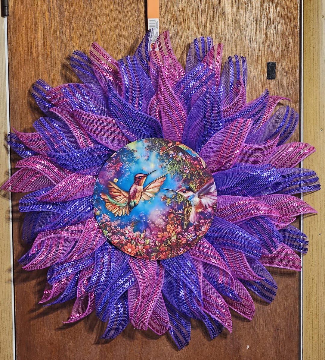 Vibrant Hummingbird Wreath, Spring Wreath, Everyday Wreath, Spring ...