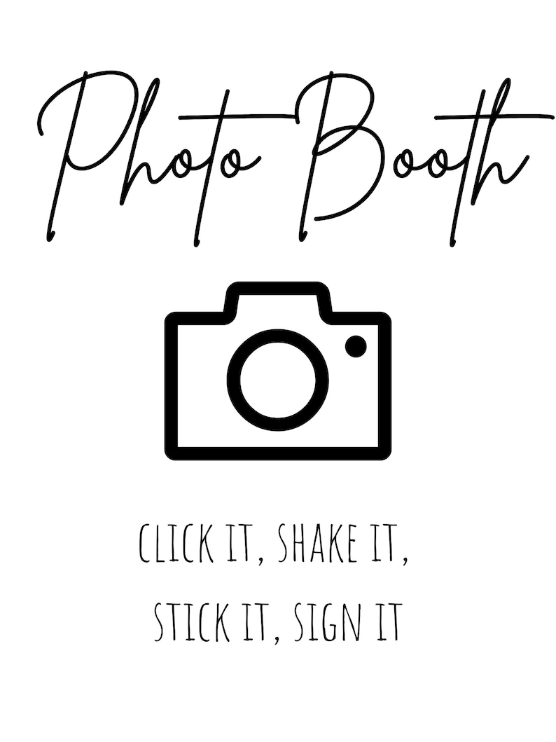 Wedding Photo Booth Sign - Etsy