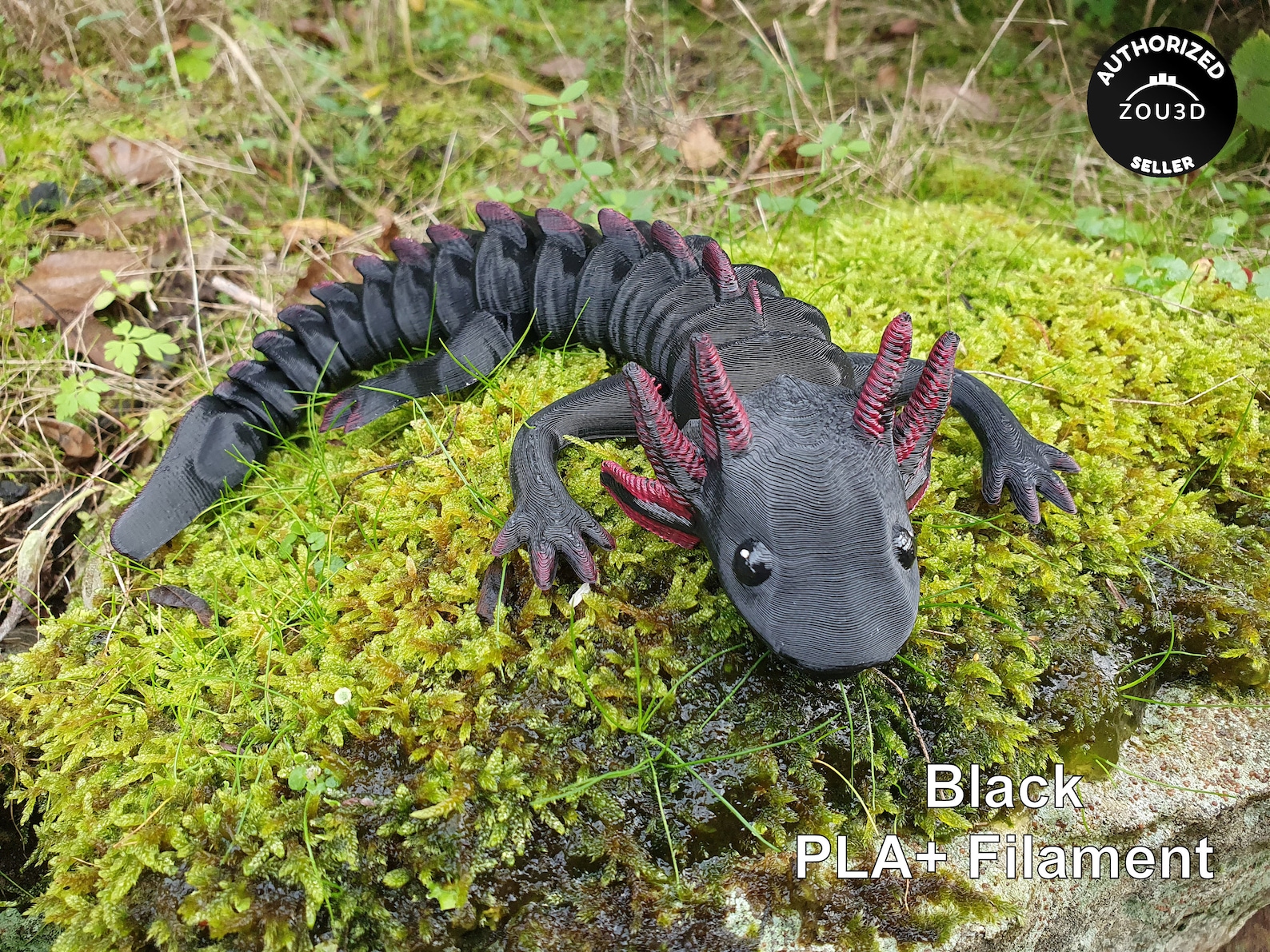 Cute Adult Axolotl Articulated Flexible 3D Print - Etsy