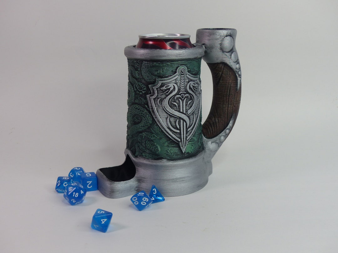 Snake Crest Can Cosy/cozy Dnd Dice Tower 3D Printed and Hand Painted ...