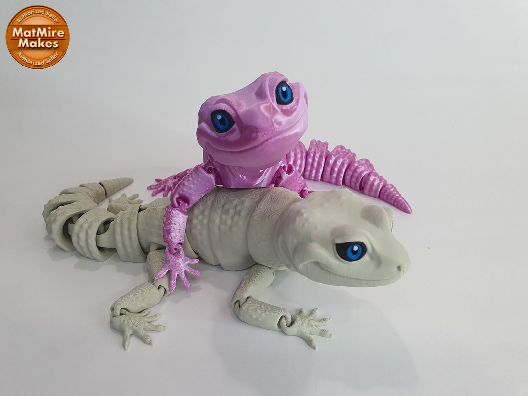 Leopard Gecko Articulated Flexible 3D Print Professionally - Etsy