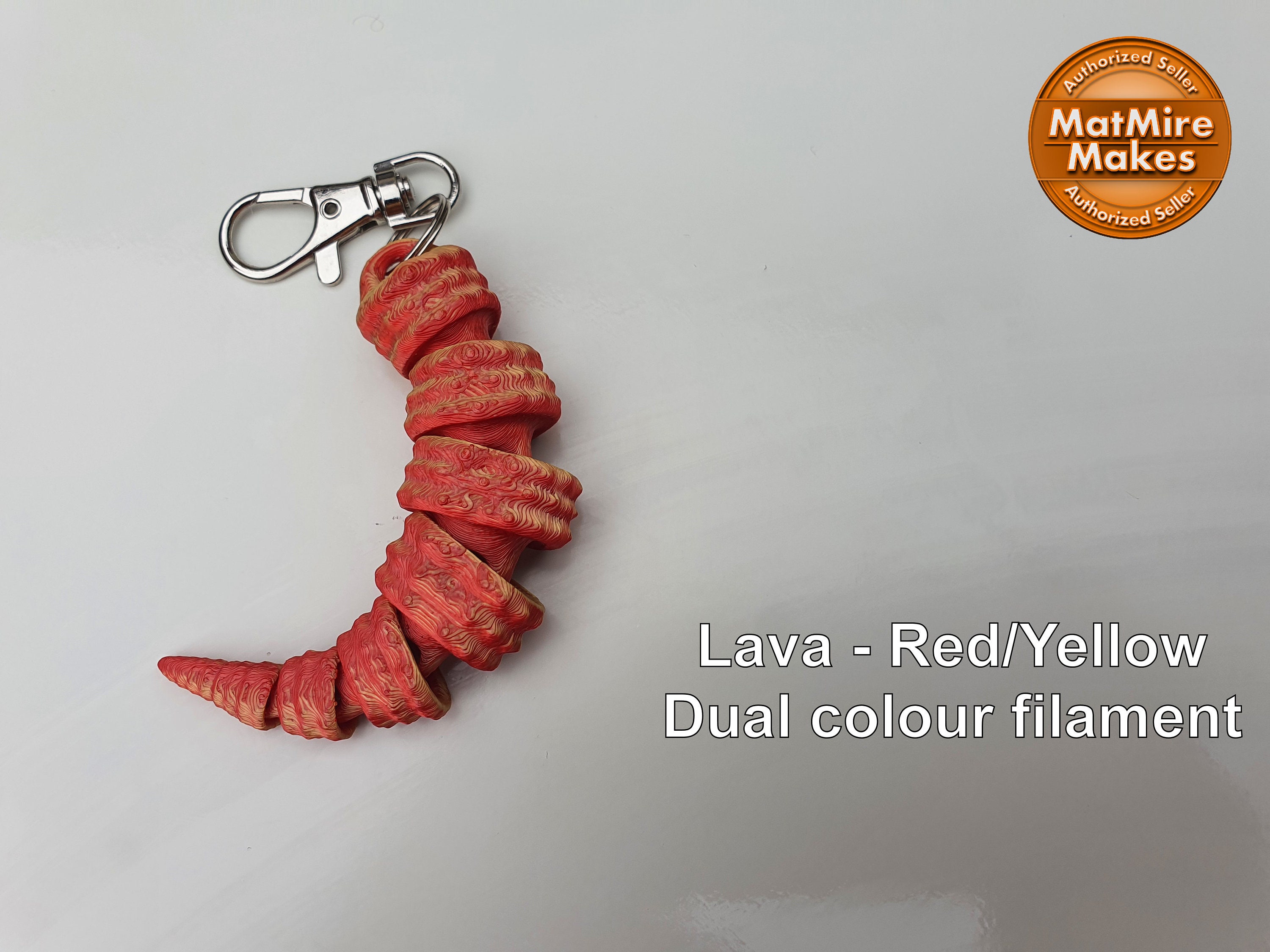 Leopard Gecko Tail 3d Printed Key Ring Flexible Articulated - Etsy UK