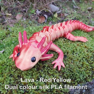 Cute Adult Axolotl Articulated Flexible 3D Print. - Etsy